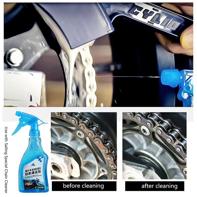 Spazzola di pulizia catena moto pulitore ingranaggi di lavaggio portatile_j_