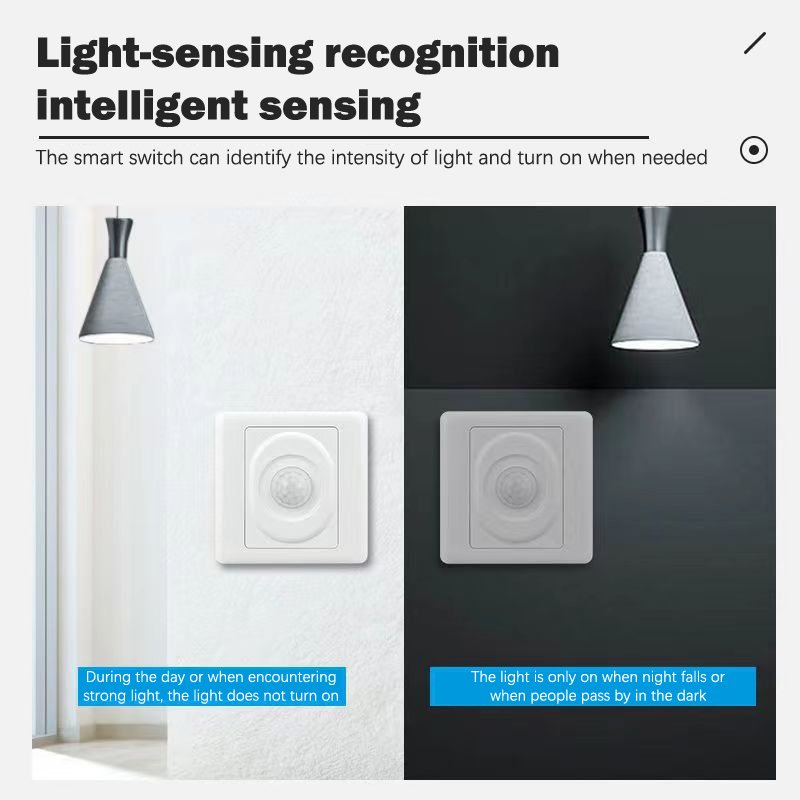 AC 220V LED PIR Motion Sensor Light Switch InfraredSmart Switch For ...