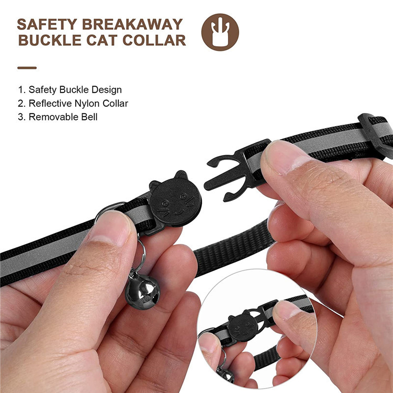 Porta del colletto per cani ad aria rettificabile in nylon riflettente.  EI