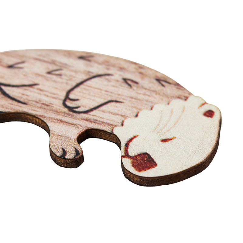 2pz Coppia Lontra Legno Portachiavi Abbinato Puzzle Portachiavi Regalo San Valentino