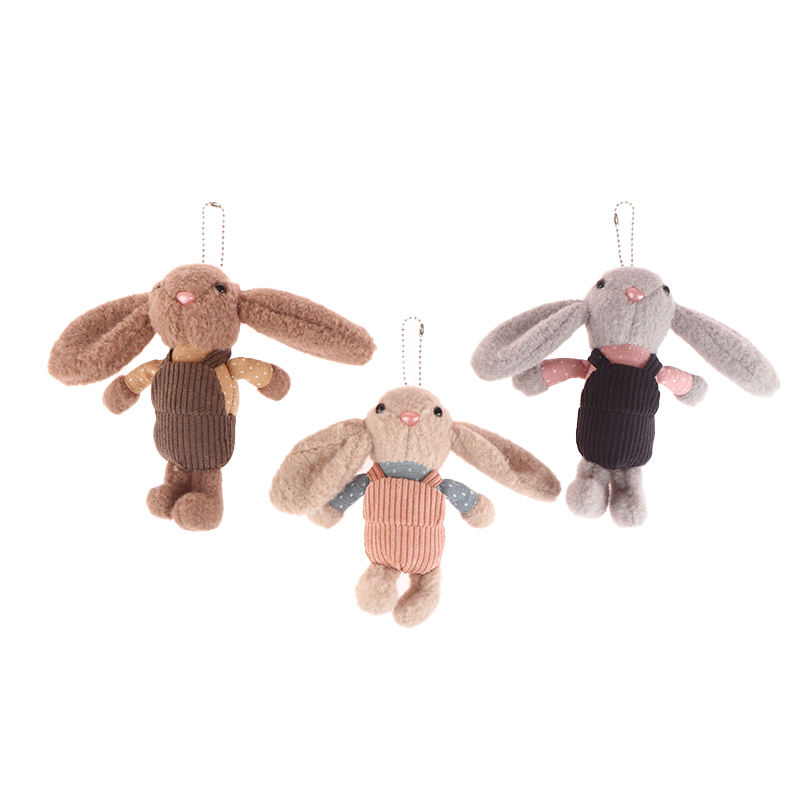 16 cm Portachiavi Kawaii Coniglio Peluche Ciondolo Giocattoli Carino Peluche Portachiavi Bambole TS