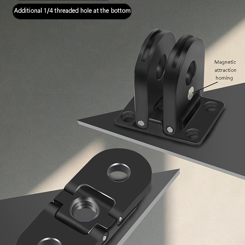 1 set adattatore magnetico montaggio memoria pieghevole magnete in metallo sedile base di ricambio TS