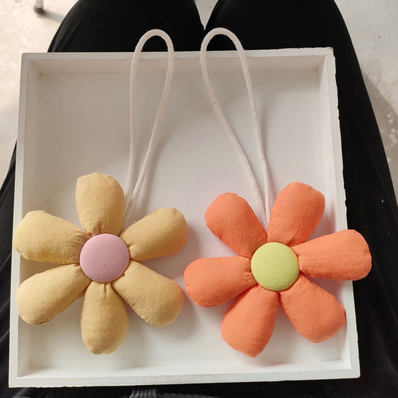 Candy Color Flower Keychain Cute Floral Shape Keyrings For Girl ...