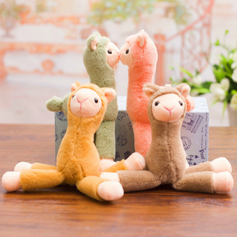 Portachiavi peluche donna alpaca portachiavi carino creativo morbido peluche borsa giocattolo Sn