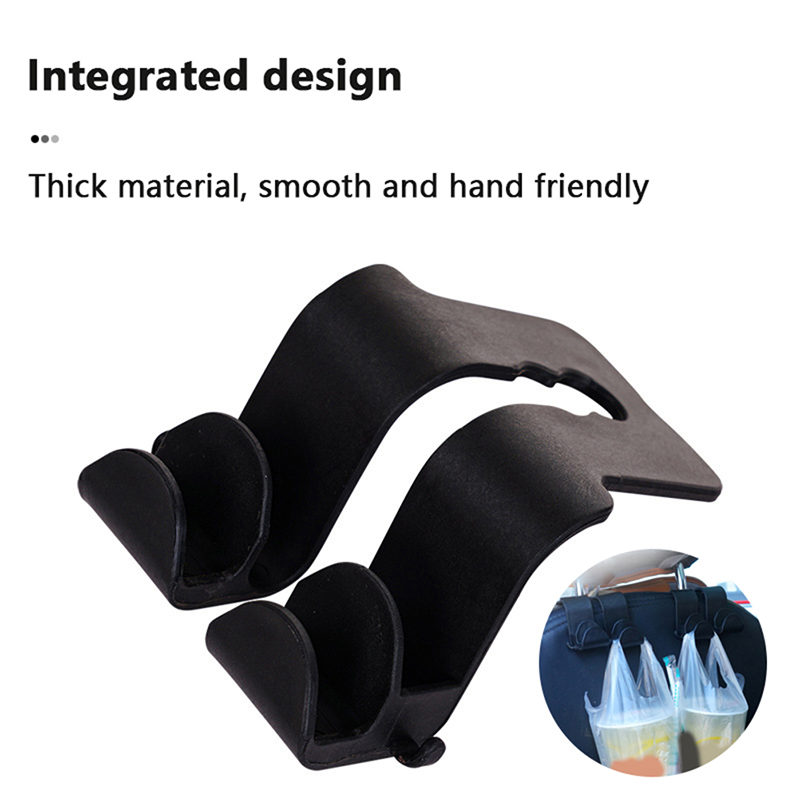 Gancio universale doppia testa sedile posteriore supporto sospeso gancio interno organizer TS