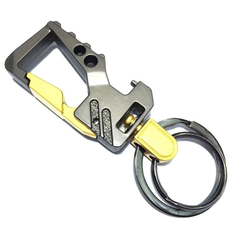 Portachiavi auto multifunzionale moda uomo con apribottiglie strumento portatile Th