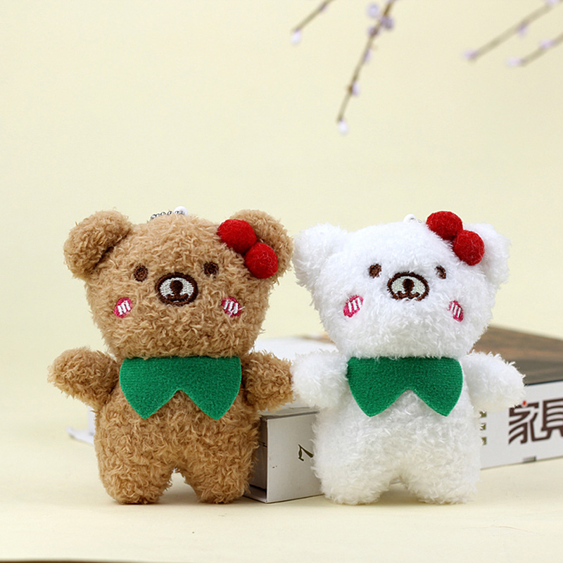 Carino peluche orso portachiavi bambola carino orso portachiavi per ragazze regali TS