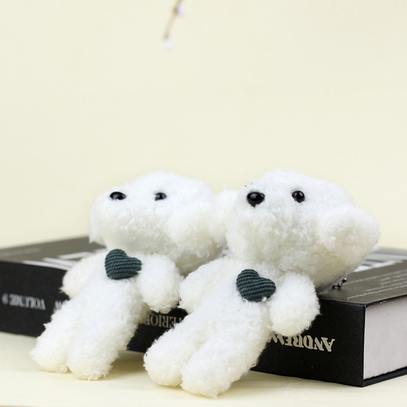 Cartoni animati bambola cane portachiavi donna carino peluche cucciolo portachiavi per ragazze regali TS