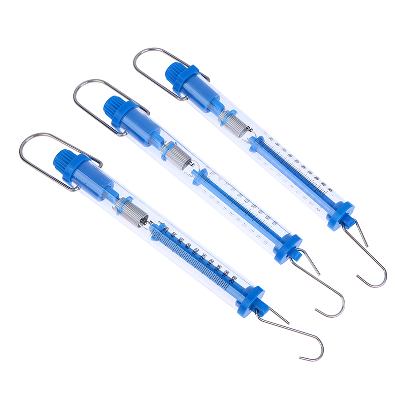 Practical Newtons Spring Scale Tubular Dynamometer Plastic Transparent ...