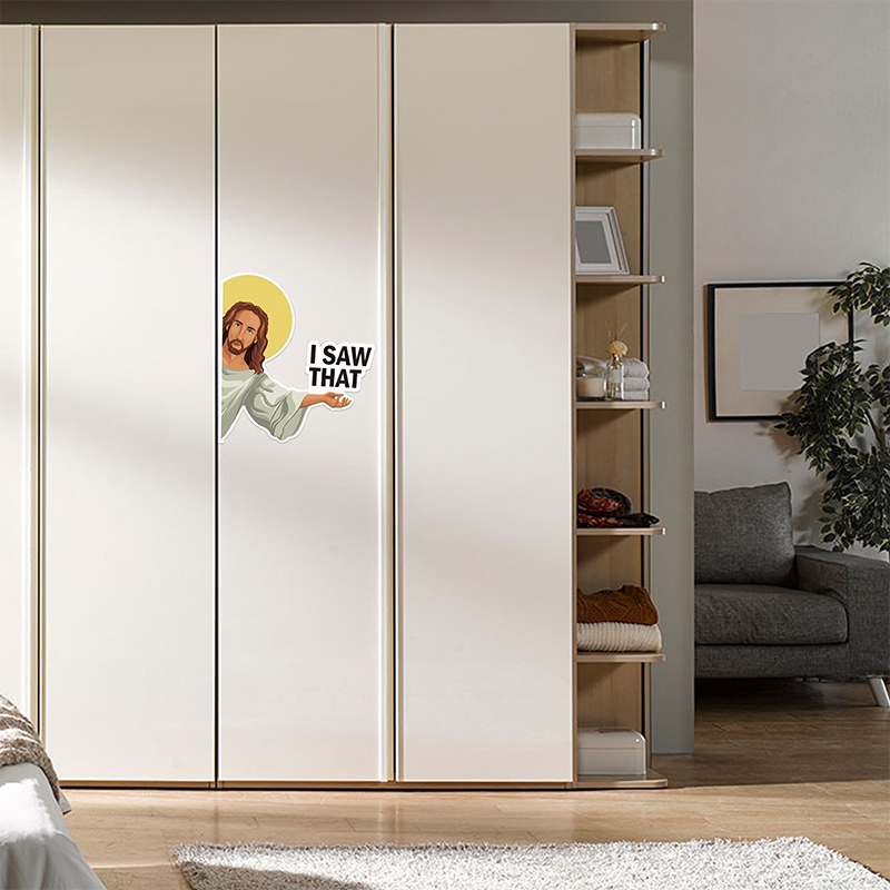 10 pz adesivo auto Gesù decalcomania vinile impermeabile bottiglie d'acqua adesivi TS