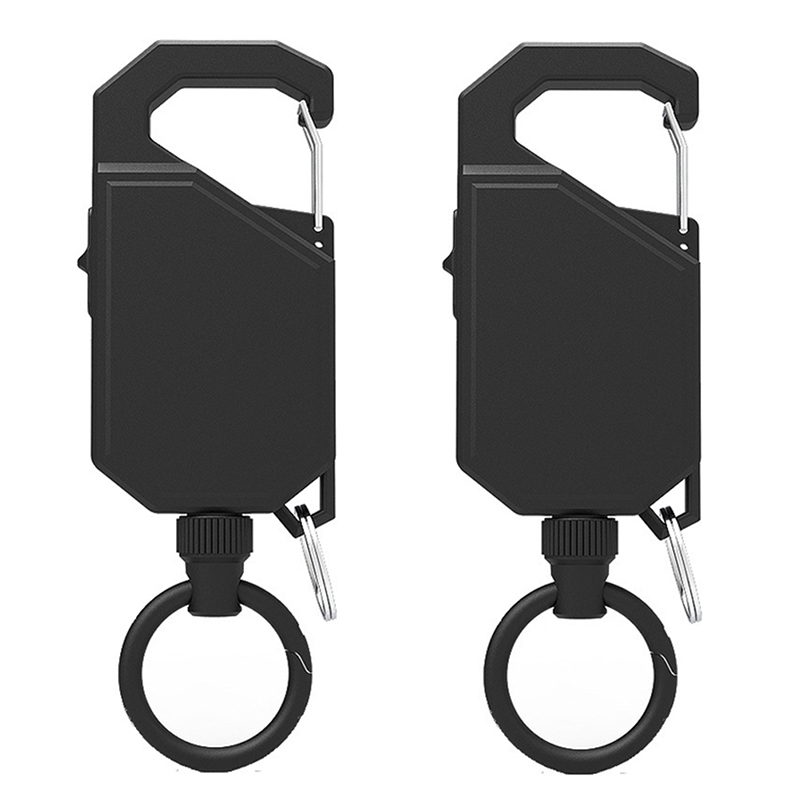 1Pc Anti-Theft Metal Easy-to-pull Buckle Rope Elastic Keychain Easy ...