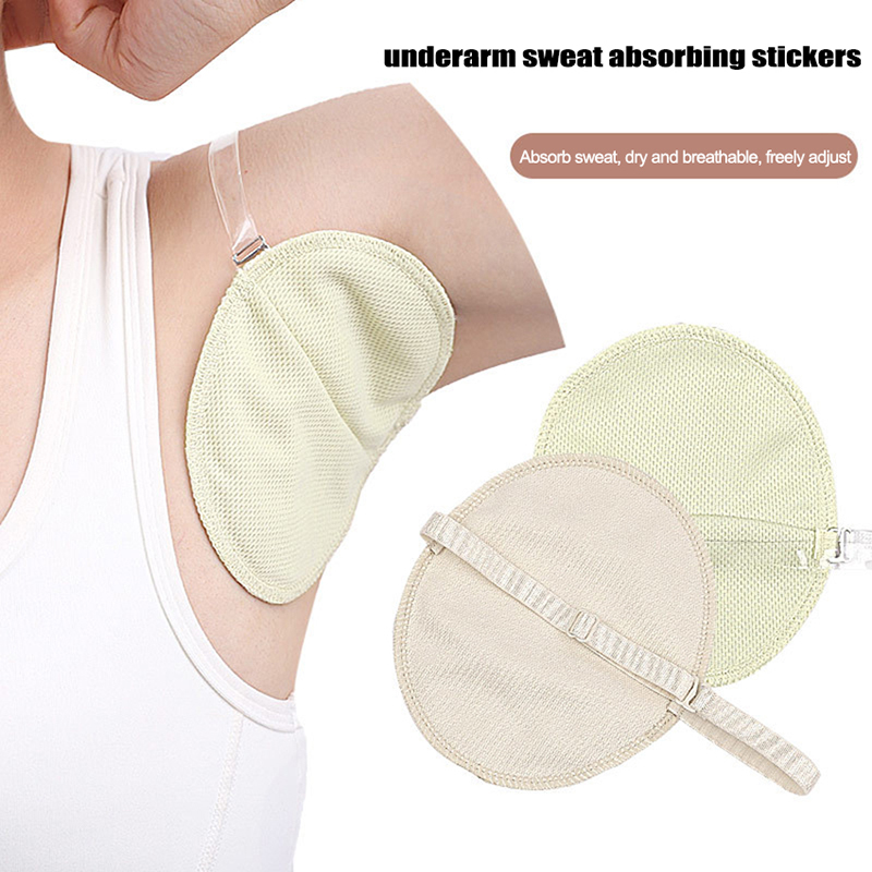 Underarm Sweat Pads Washable Armpit Sweat Absorbing Sweat Perspiration ...