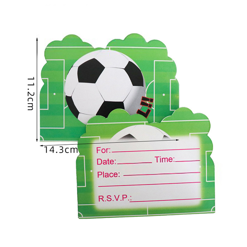 10pcs Football Invitation Card Event Party Wedding Greeting Card Thank ...