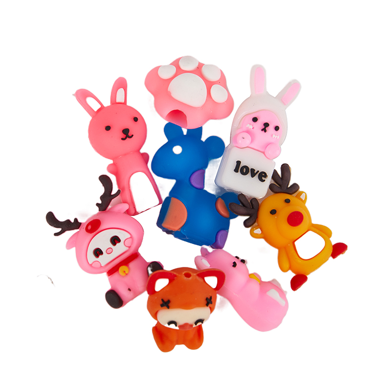 Silicone Nail Scissors Sleeve Nipper Protective Cover Cartoon Animals ...