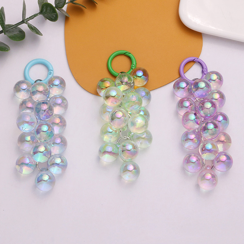 Ciondolo Creativo Colorato Perline Corda Auto Portachiavi Simulazione Moda Frutta GF