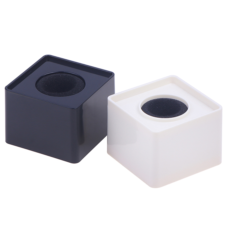 1Pc Square Microphone Flag Mic Station Cube Interview Square Box Holder ...