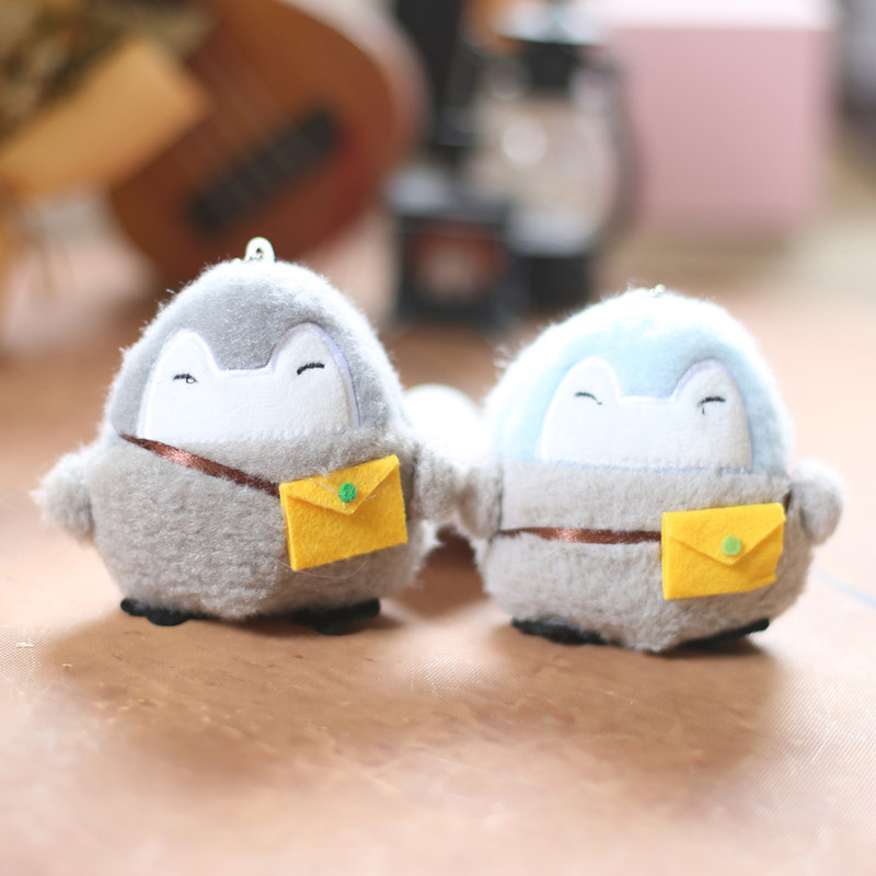 Carina Bambola Pinguino Portachiavi Ragazza Cartoni Cartoni Auto Anello Chiavi Kawaii Borsa Accessori_j_
