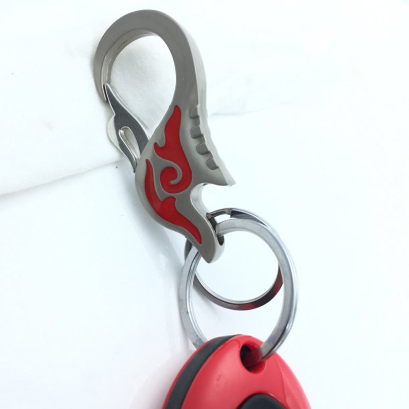 Portachiavi Dalaful Fiamma Semplice Portachiavi Portachiavi Unico Metallo Smalto Portachiavi GF