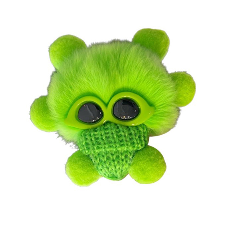 Mini Rex Keechain Chiave Fluffy Key Catene Gnewt Pom Pom Keychain Trinket  EI