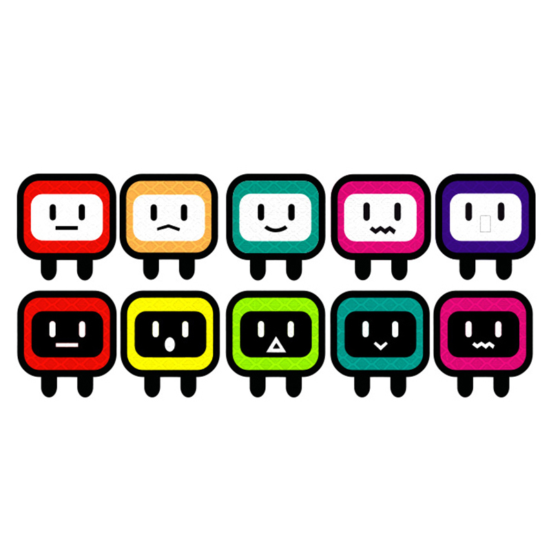 10pcs Motorcycle Car Bike Sticker High Reflective Warning Stickers Helmet Bod ba