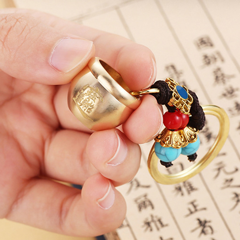 Cilindro Acqua Ottone Creativo Portachiavi Portachiavi Portachiavi Borsa Regalo Accessori*