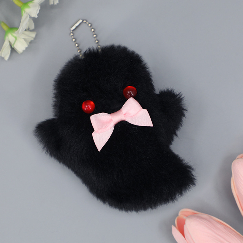 Bellissimo ciondolo peluche cartone animato portachiavi carino imbottito morbido ornamento in gf