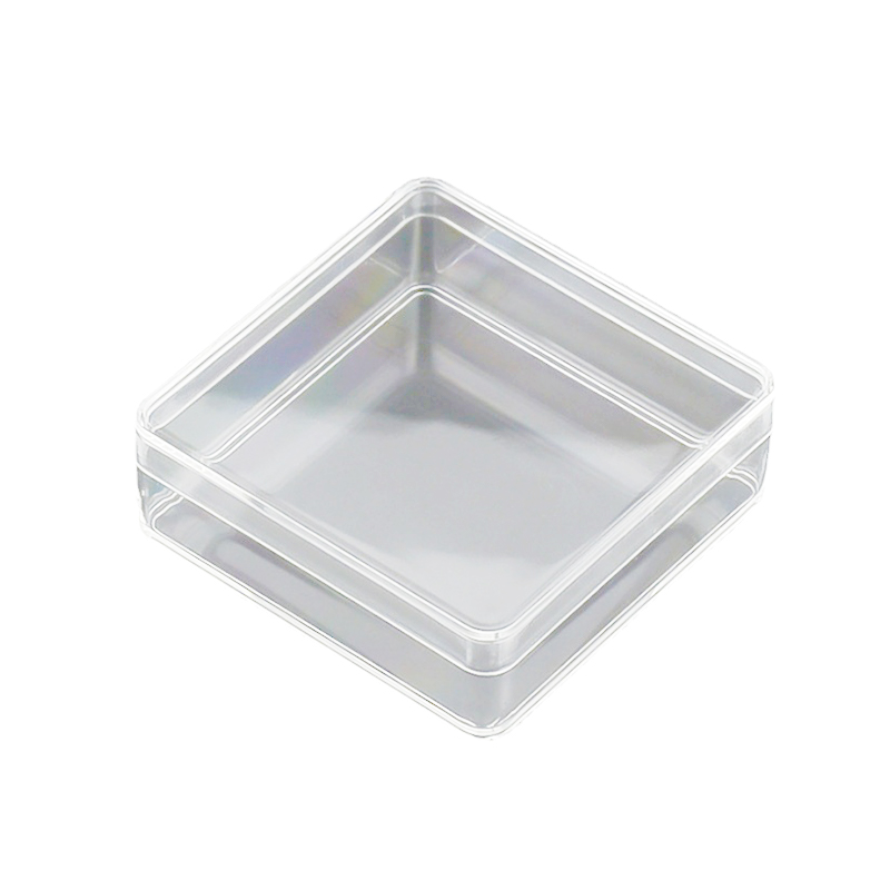 50ml Mini Small Square Transparent Plastic Storage Boxes Crystal ...