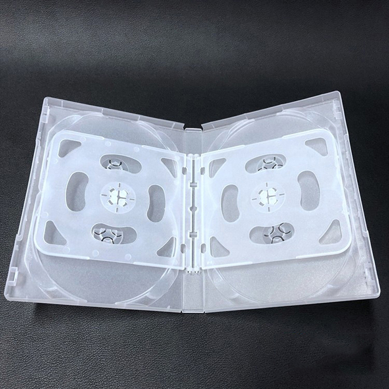 Empty CD Case PP Plastic Milky Transparent CD Case CD Case Capacity 4-8 ...