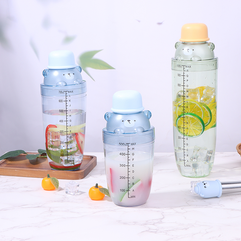 Agitatore da cocktail in plastica 500 ml/700 ml scala tazza vino bevanda bevanda miscela di stoviglie TS