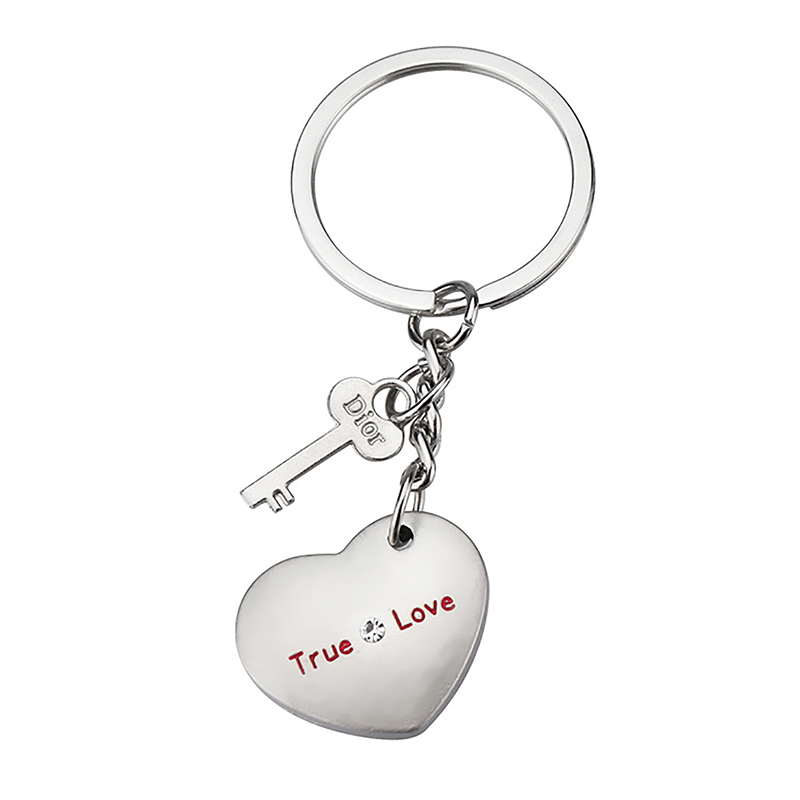 1 paio Appendiabiti Creativi Blocco Cuore Coppia Portachiavi Ciondoli Amore Portachiavi Gi GF