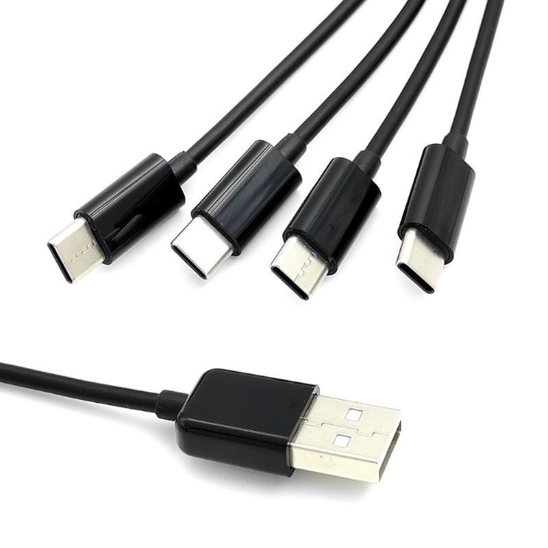 4 in 1 USB C Long Charger Cable Charging Cord Multiple Ports Charging ...