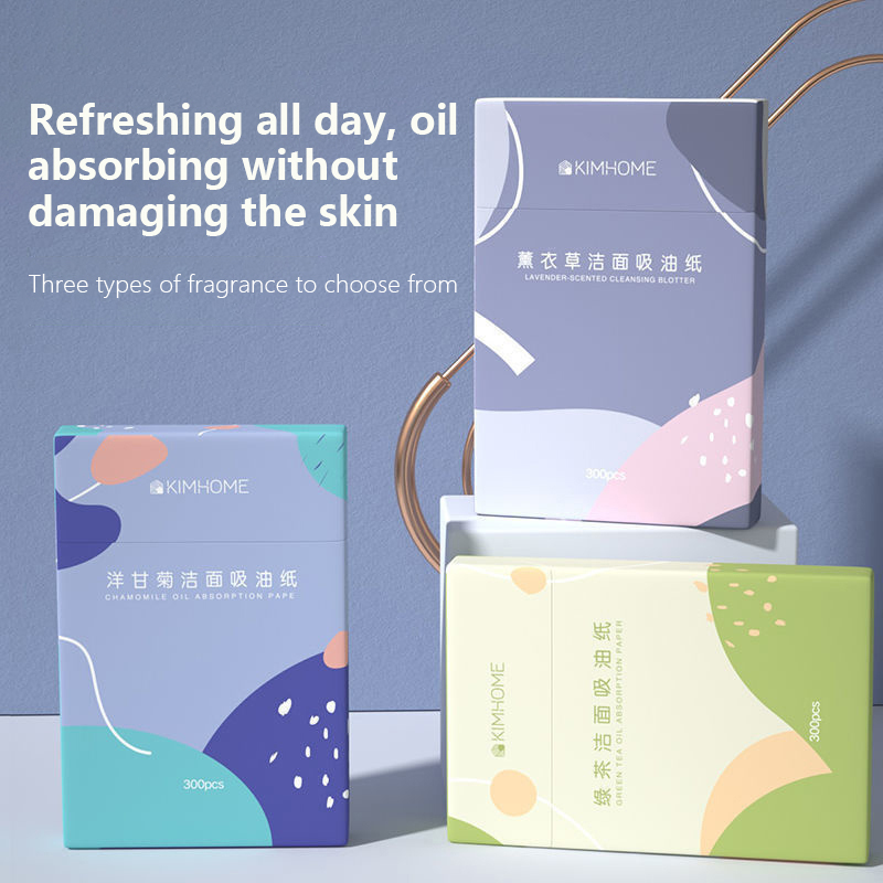 300 Pcs Facial Oil Control Absorption Sheets Tissue Face Blotting Paper ...