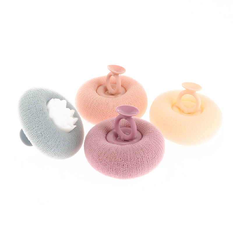 Bath Shower Body Exfoliate Puff Sponge Mesh Net Ball Sunflower Sucker ...