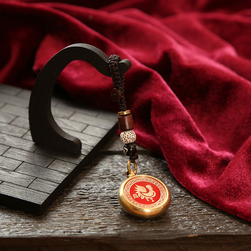 Portachiavi Ottone Zodiaco Ottone Auto Fortunata Maniglia Portachiavi Portachiavi Borsa Tastiera GF