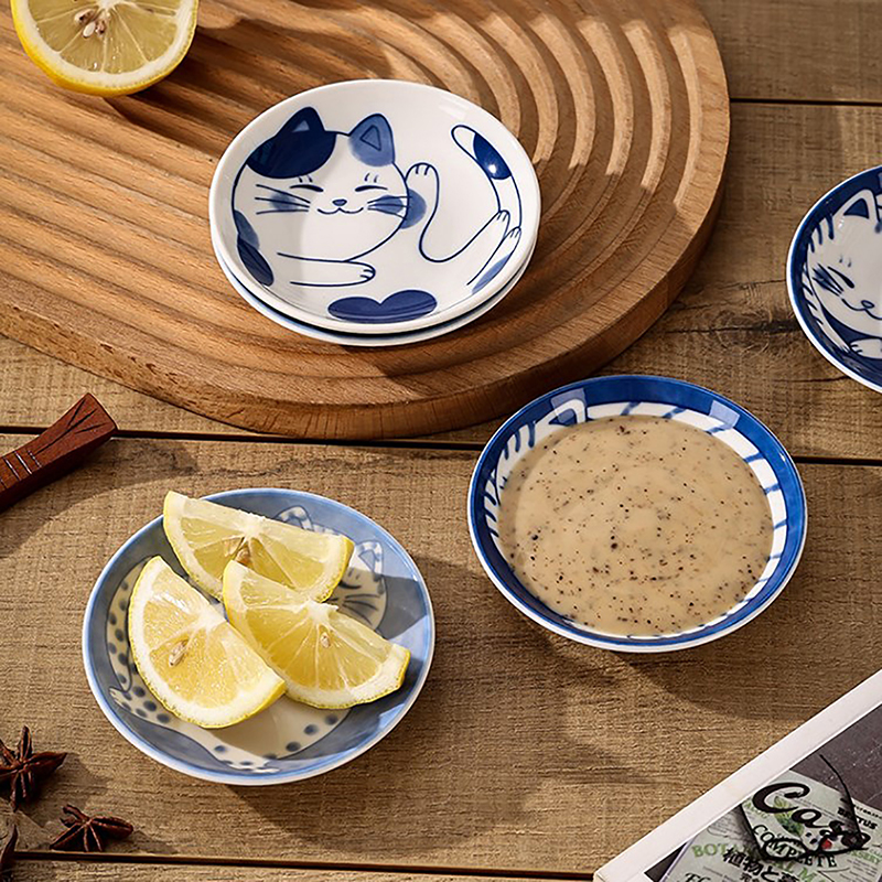 Ceramic Dessert Sauce Dish Tableware Cute Cartoon Pattern Fruit Sushi ...