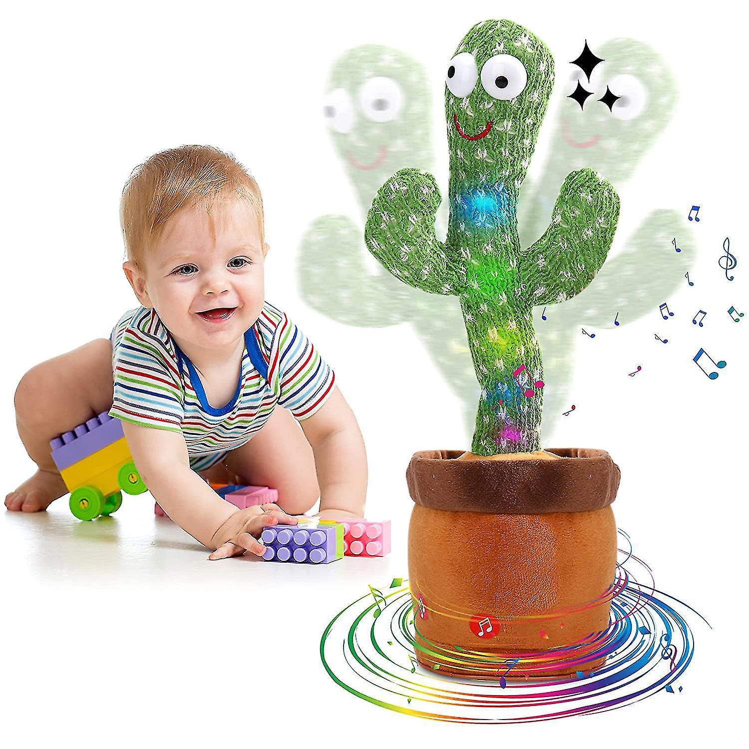 Dancing Cactus Toy, Talking Repeat Caning Sunny Cactus Toy (120 canzoni)  Pe