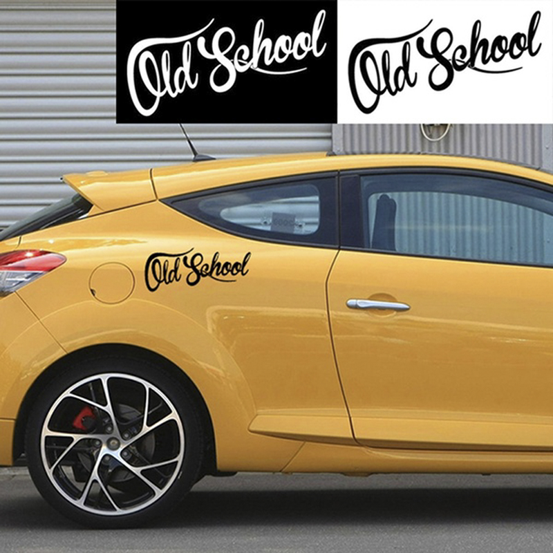 Old School Car Sticker Auto Vinyl Oldstyle Vintage Vinyl Decals ...