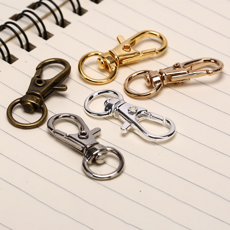 10pc Swivel Clips Snap Lobster Clasp Hook Key Ring Hooks DIY Jewelry ...