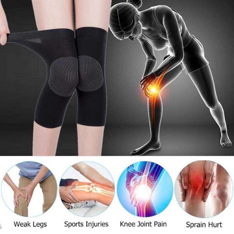 1 Pair Knee Sleeve Compression Brace Support Sport Joint Pain Arthritis ...