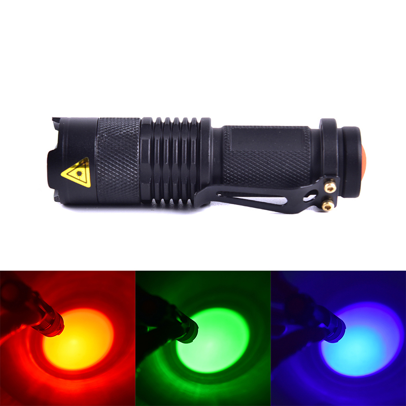Red/Green/Blue Beam Light LED Flashlights Night Vision Torch For ...