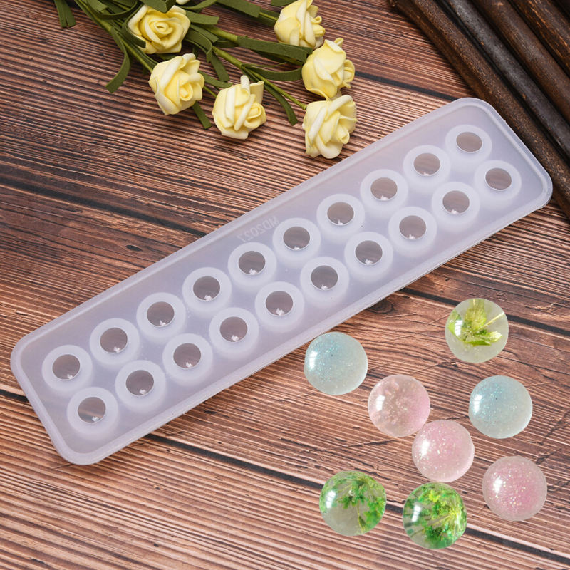 Resin Silicone Ball Beads Mold Pendant Mould DIY Craft Jewelry Making ...