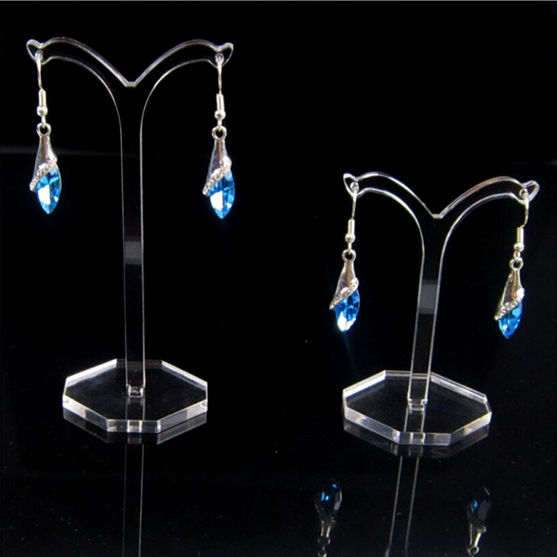 Acrylic Stud Dangle Earrings Display Rack Stand Jewelry Hanger Organize ...