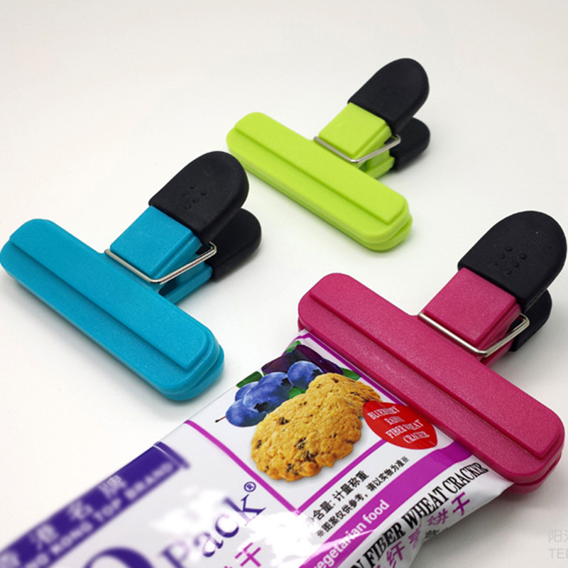 L CHIP BAG Clips Food Clips Plastic Heavy Duty Air Tight Seal Grip for ...