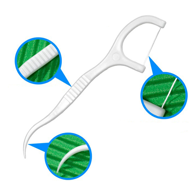 10Pcs/box Dental Floss Flosser Picks Teeth Toothpick Stick Tooth Clean ...
