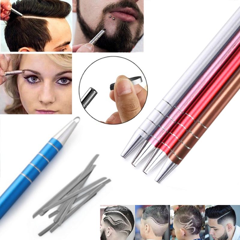Hair Engraving Pen DIY Hairstyle Stainless Steel Beard Styling Razor ...