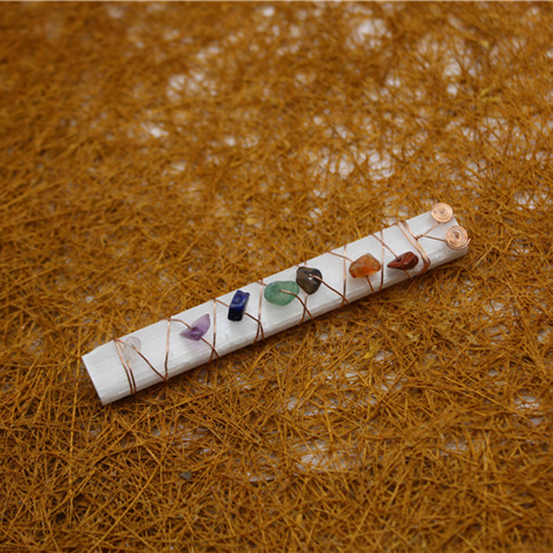 Natural Selenite Stone Healing Crystal Quartz Stick Chakra Energy ...