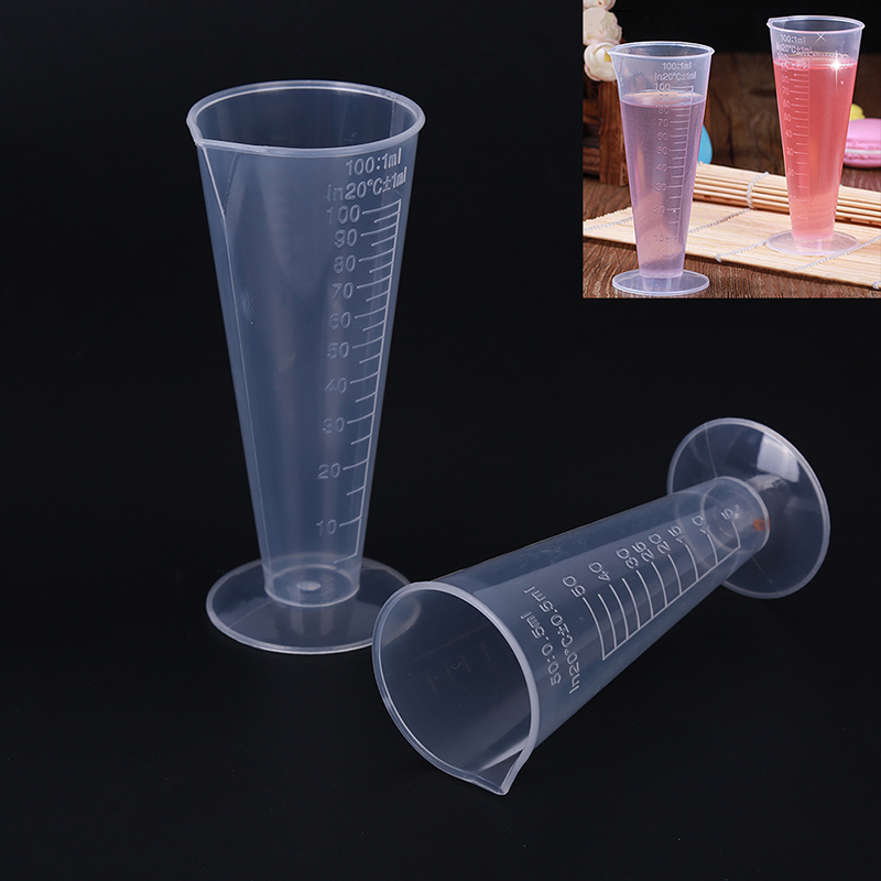 2Pcs/Set Measuring Cup Transparent Plastic Cone Reusable Kitchen ...