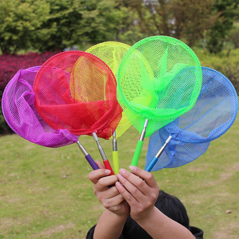 Extendable Kids Telescopic Butterfly Net Toy Catching Bugs Insect Fish ...