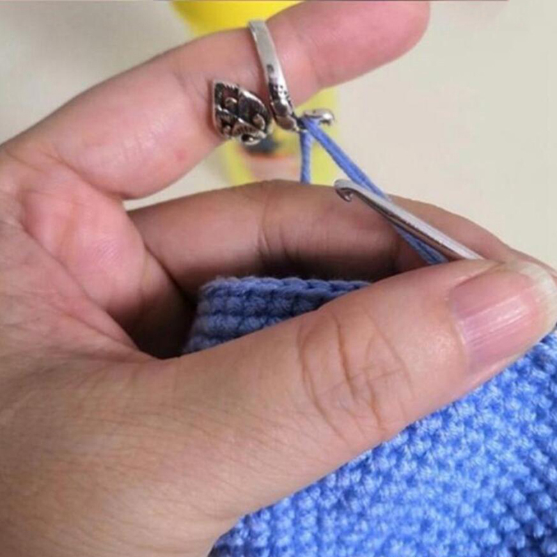 Adjustable Knitting Loop Crochet Ring Phoenix Ring Loop Knitting Ring AccessBSU | eBay Australia