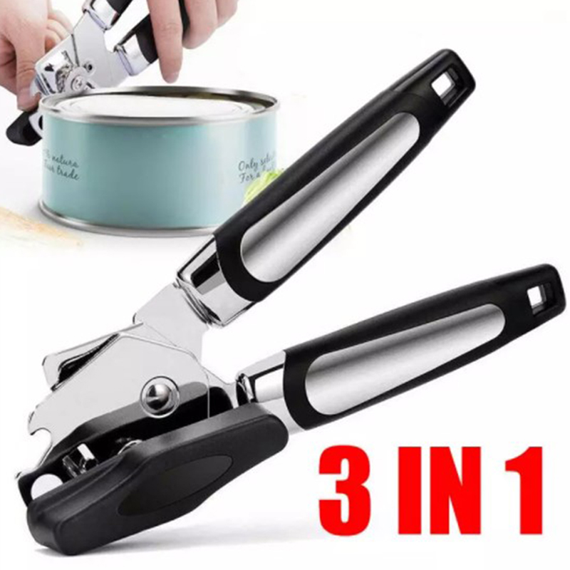 1pc Stainless Steel Cans Opener Tin Professional Manual Can Opener Cut ...